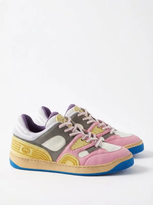Gucci Panelled Leather Sneakers