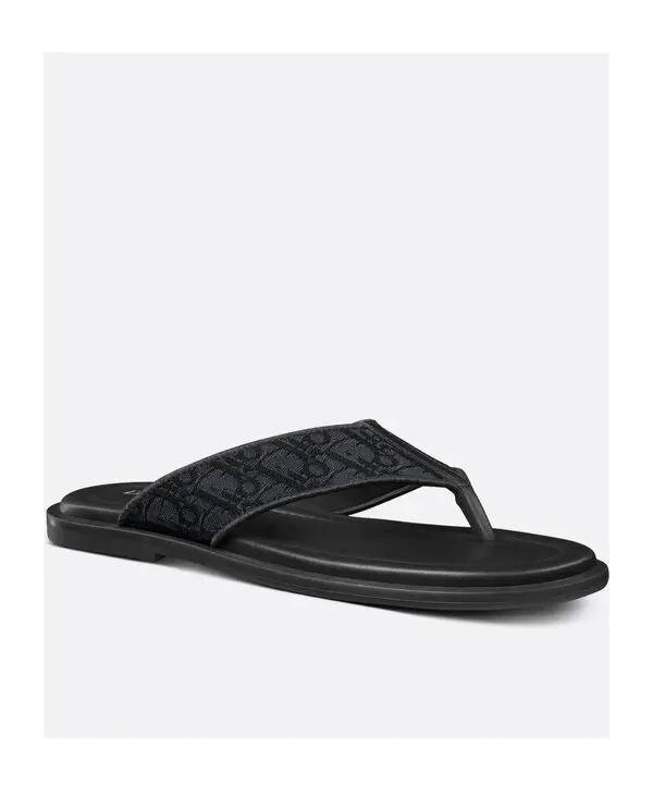 Dior Logo Jacquard Slip-on Sandals