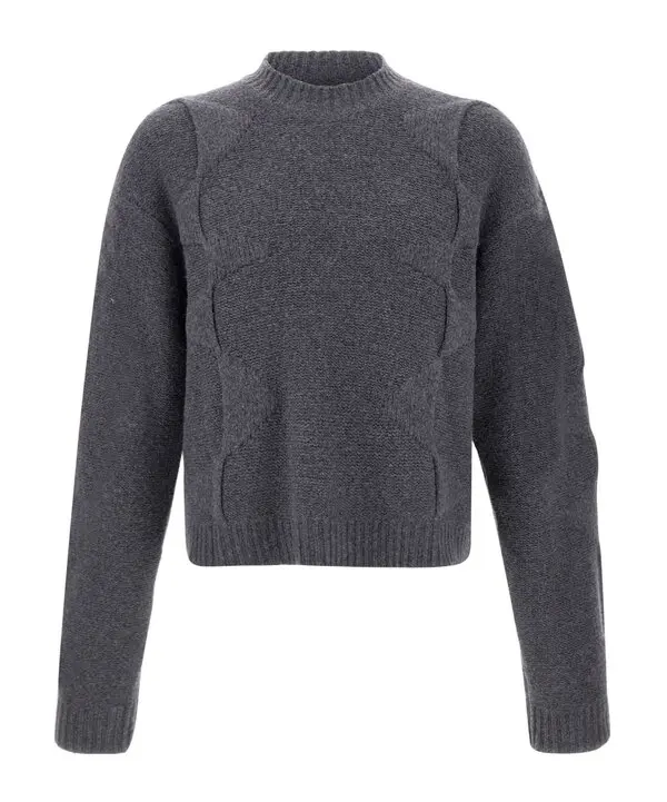 HELIOT EMIL Spiral Knit Textured Jumper