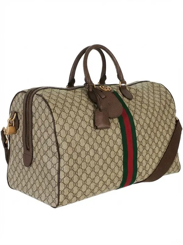 Gucci Ophidia Gg Supreme Carry-on Bag - Nude