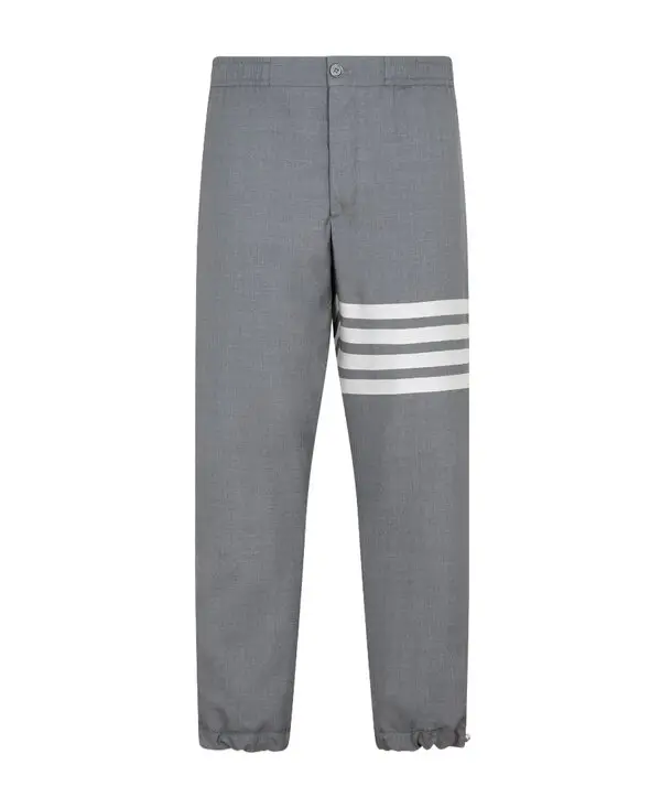 Thom Browne 4-bar Straight Leg Trousers - Medium Gray