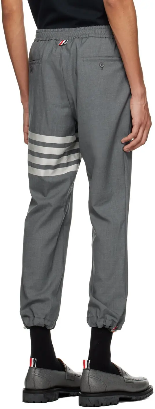 Thom Browne 4-bar Straight Leg Trousers - Medium Gray
