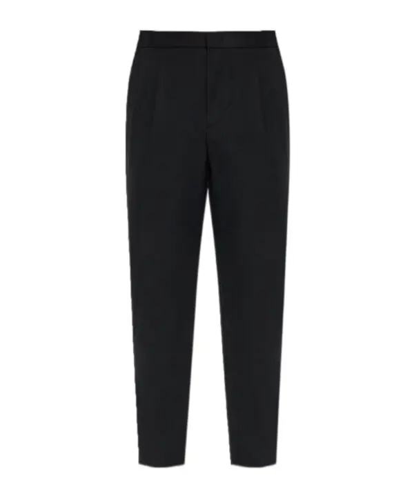 Emporio Armani Pleated Trousers - Black