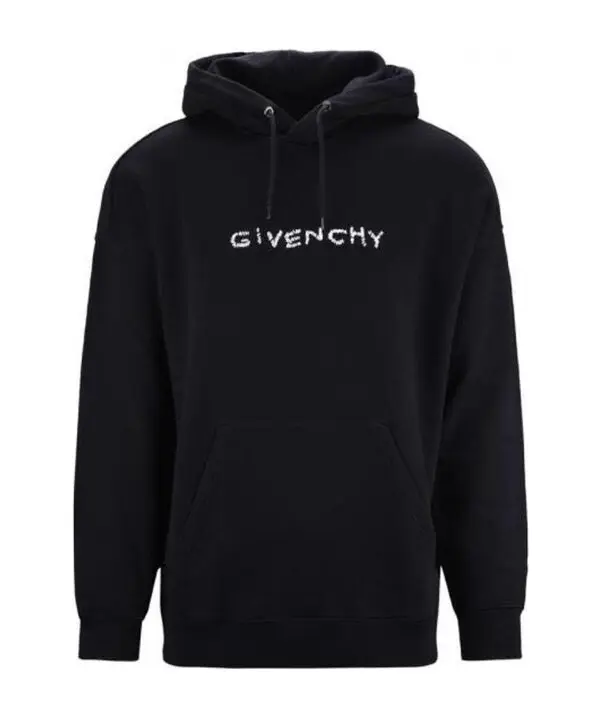 Givenchy Logo Embroidered Cotton Hoodie