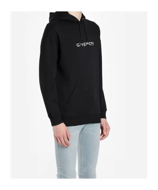 Givenchy Logo Embroidered Cotton Hoodie