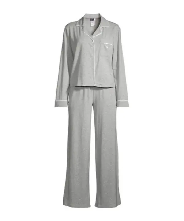 Ralph Lauren Long Sleeve Shirt And Elastic Waist Trousers Set