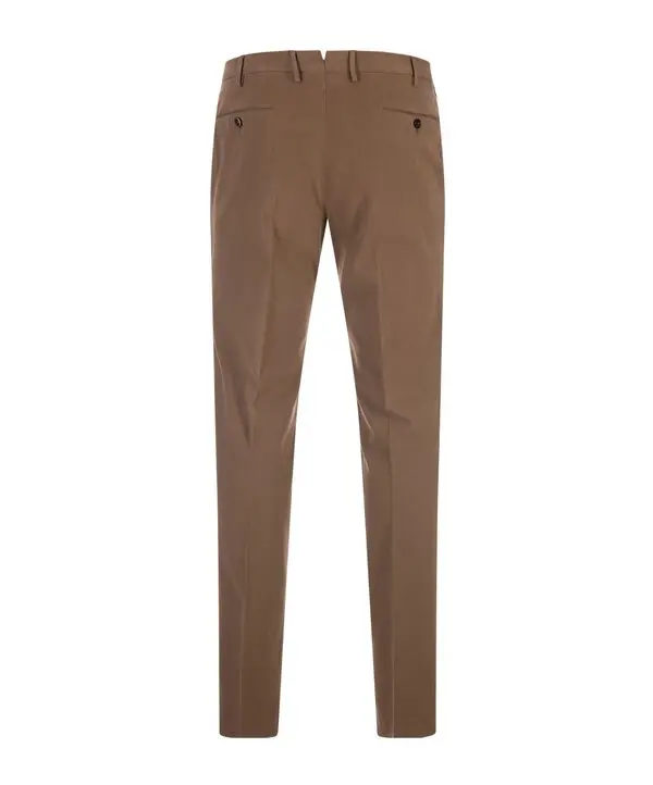 PT TORINO Slim Fit Flat-front Trousers