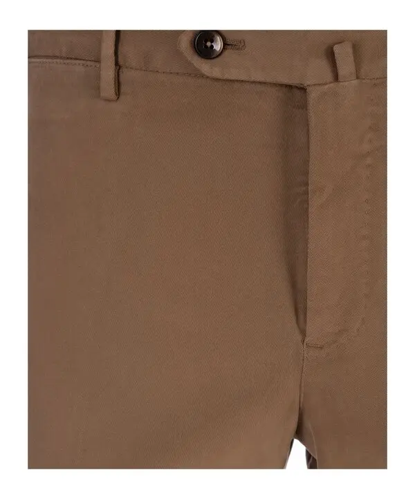 PT TORINO Slim Fit Flat-front Trousers