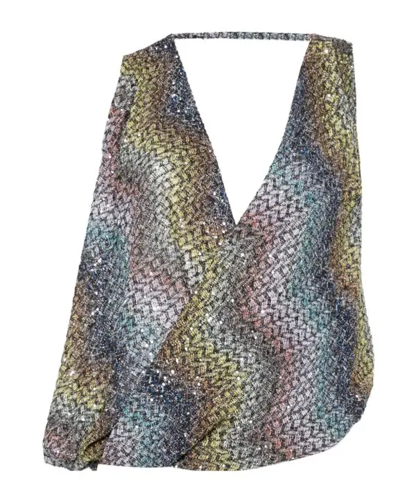 Missoni Draped Lurex Knit Top