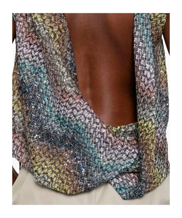 Missoni Draped Lurex Knit Top