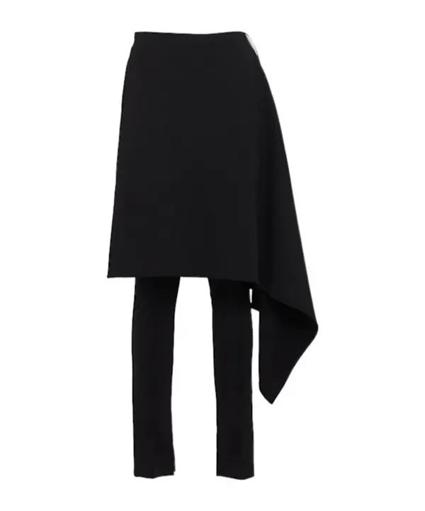 Attico Tailored Pants With Asymmetrical Overlay