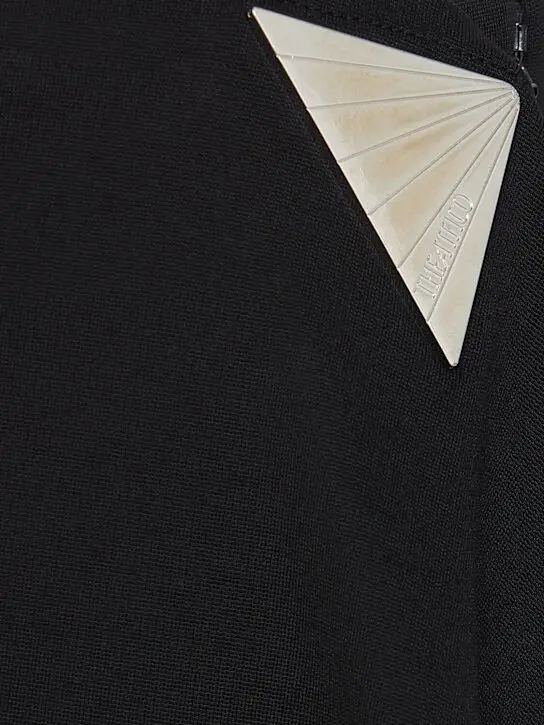 Attico Tailored Pants With Asymmetrical Overlay