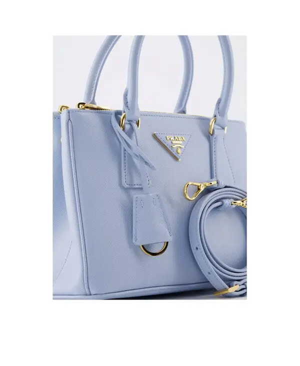 Prada Galleria Saffiano Leather Small Bag - Light Blue
