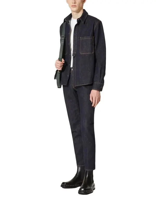 Valentino Garavani Logo-patch Denim Shirt
