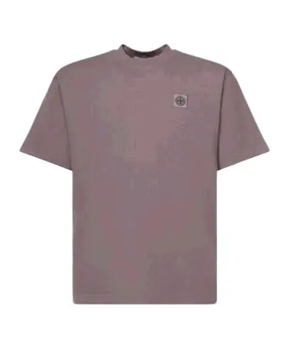 Stone Island Logo Patch Crewneck T-shirt - Gray