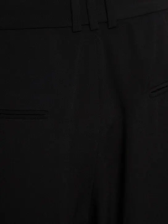Balmain Loose-fitting Crepe Casual Pants