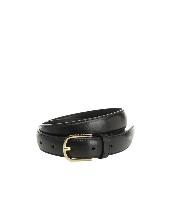 TOTEME Slim Belt With Buckle - Black