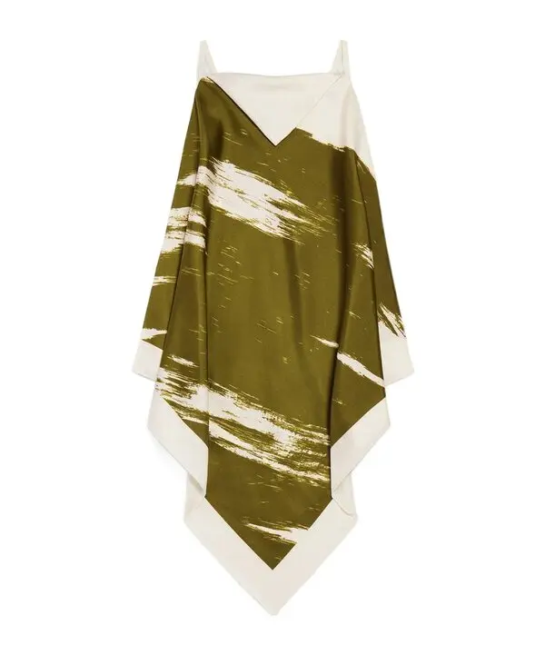 Balenciaga Brush Scratch Scarf Top - Khaki
