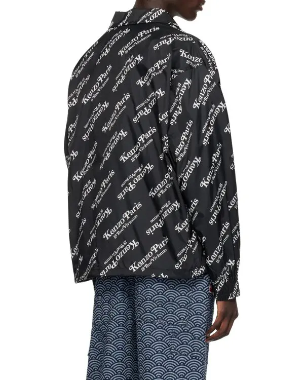 Kenzo All-over Logo Printed Windbreaker