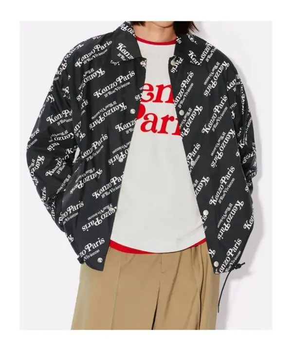 Kenzo All-over Logo Printed Windbreaker