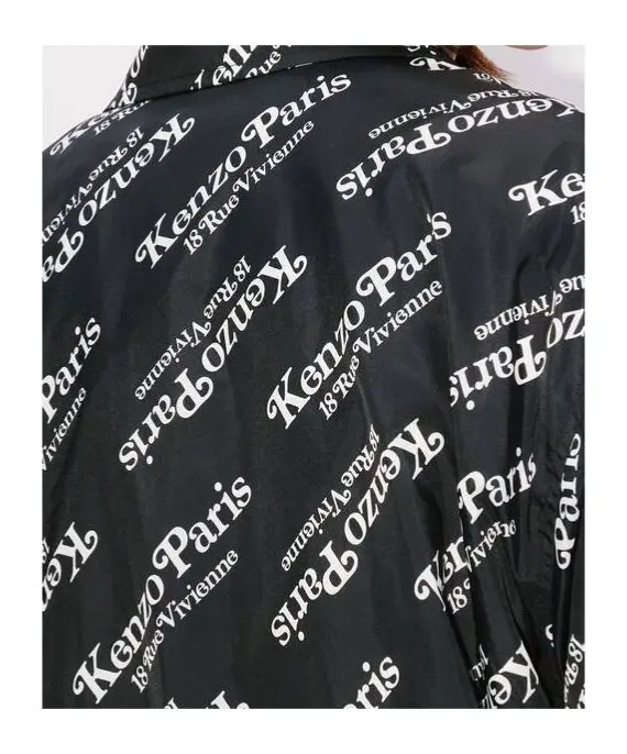 Kenzo All-over Logo Printed Windbreaker