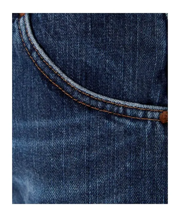 Chloé High-waisted Denim Shorts With Engraved Horn Buttons