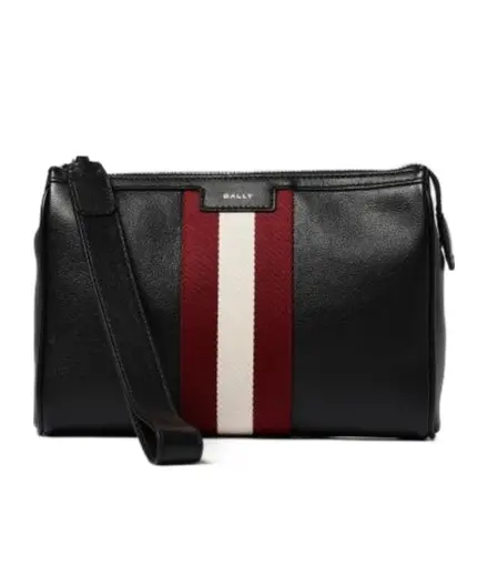 Bally Zipped Clutch Bag - Black