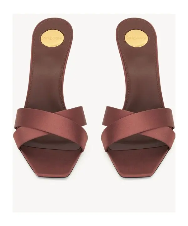 Saint Laurent Opyum Open Toe Mules - Multicolor