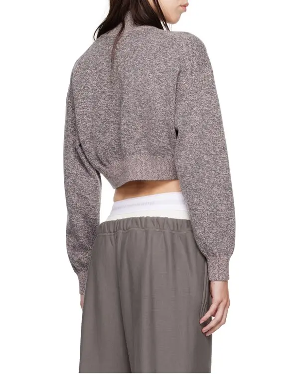 Alexander Wang Ribbed Turtleneck Cropped Sweater
