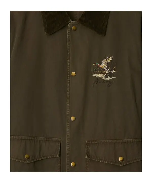 Burberry Logo Embroidered Field Jacket