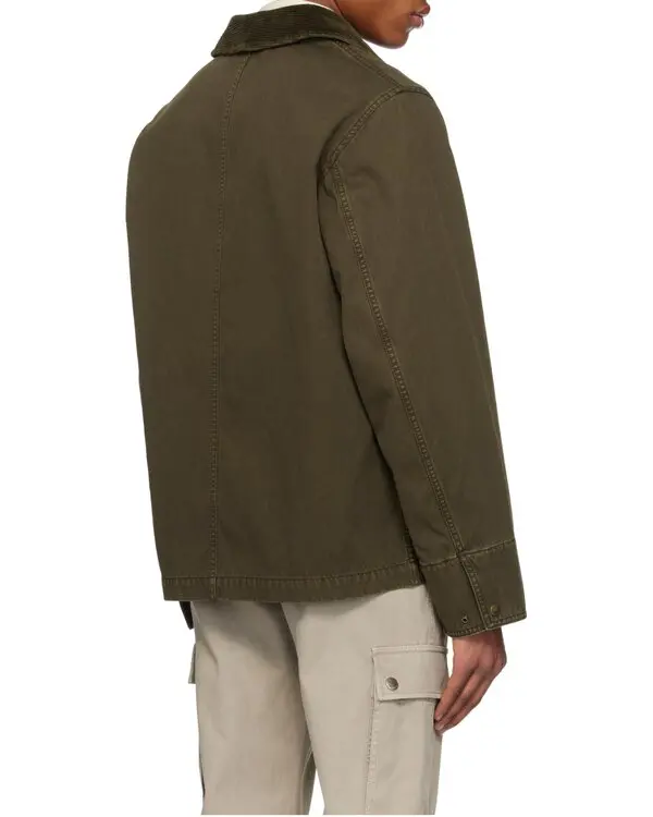 Burberry Logo Embroidered Field Jacket