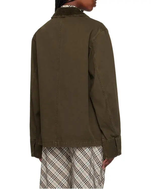 Burberry Logo Embroidered Field Jacket