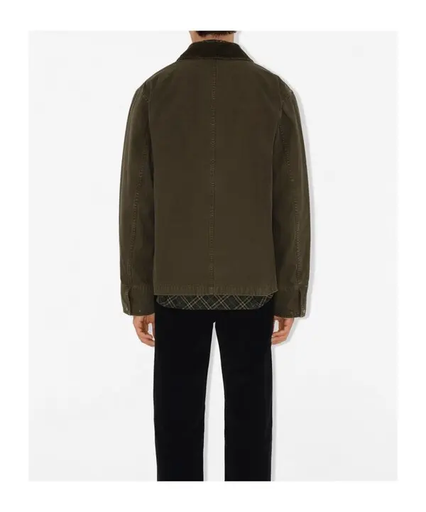 Burberry Logo Embroidered Field Jacket