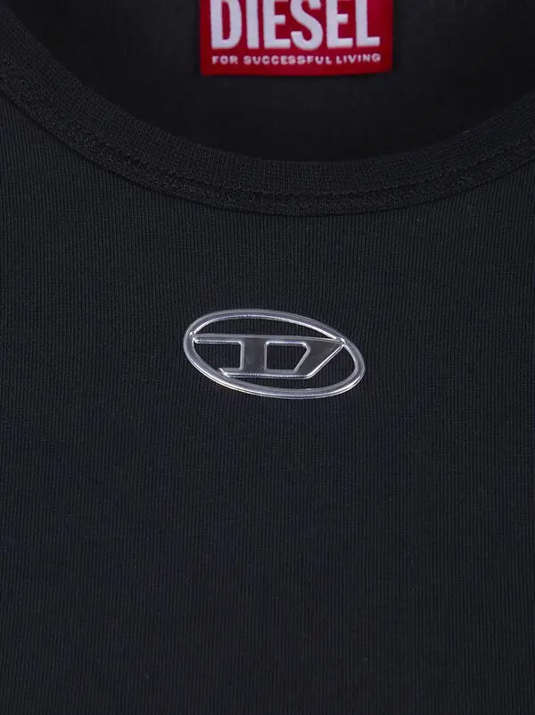 DIESEL® Metallic Oval D T-shirt - Black