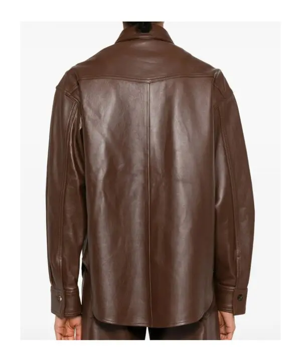 HAIKURE Belty Leather Shirt