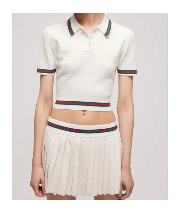 Gucci Gg Extra Fine Jacquard Polo Shirt With Web Trim