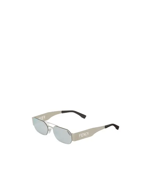 Fendi Geometric Frame Sunglasses - Green