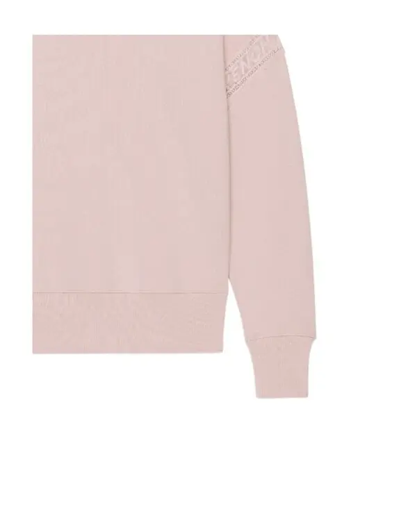 Givenchy Drop Shoulder Long Sleeve Sweatshirt With Lace Detail