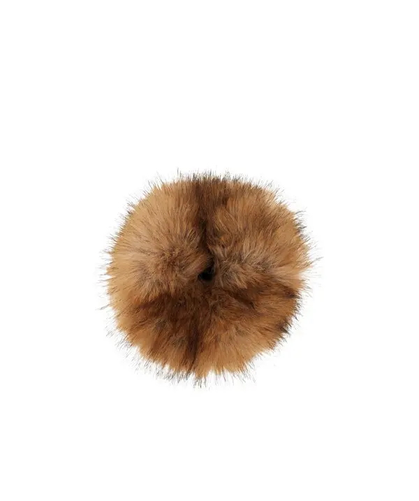 Balenciaga Animal-free Fur Oversized Scrunchie - Beige