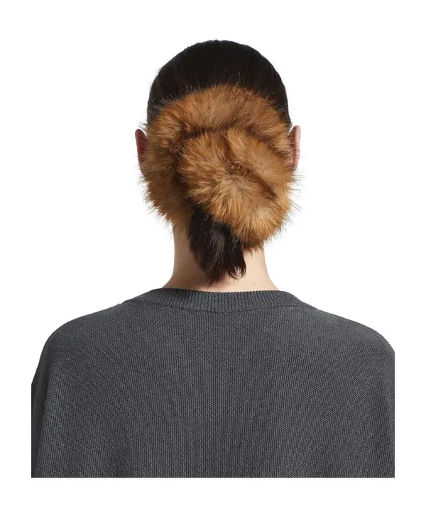 Balenciaga Animal-free Fur Oversized Scrunchie - Beige