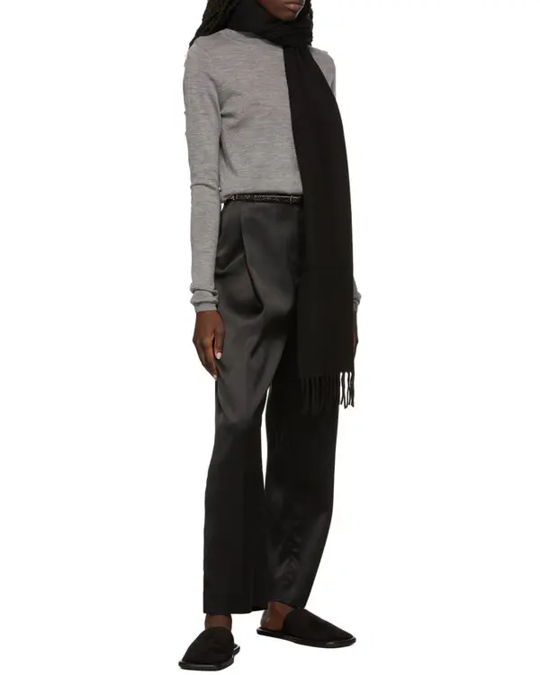 TOTEME Fine-knit Fringe-edge Scarf
