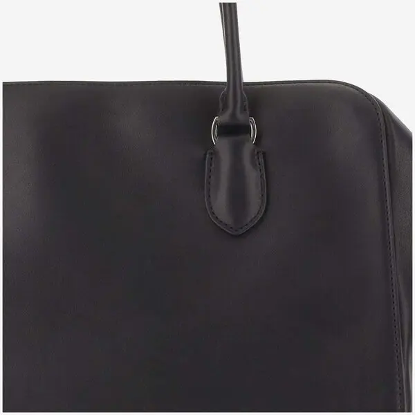 THE ROW Leather Bowling Bag