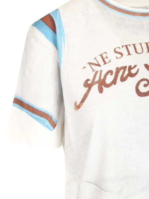Acne Studios Logo Printed Crewneck T-shirt - No