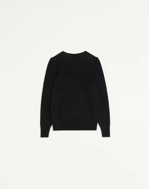 Valentino Garavani Wool Jumper With Ruched Bow Detail