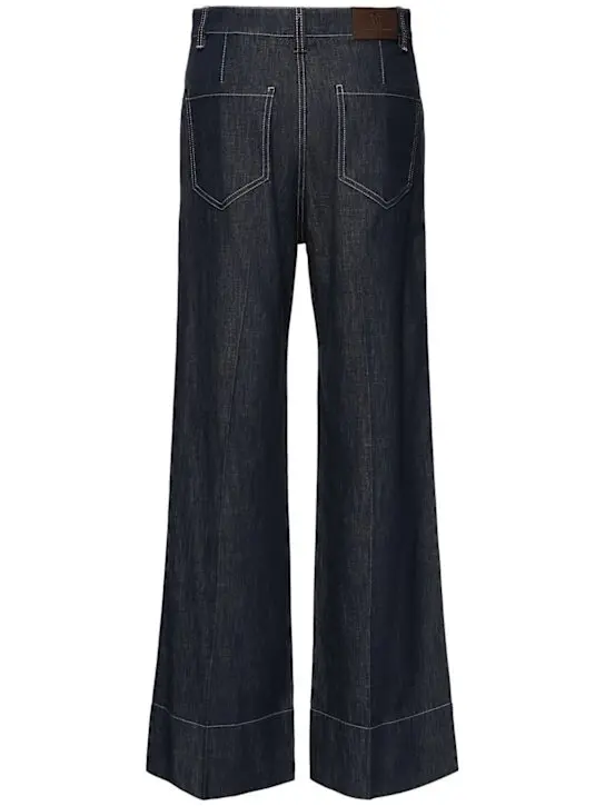 Brunello Cucinelli High-waisted Wide-leg Jeans