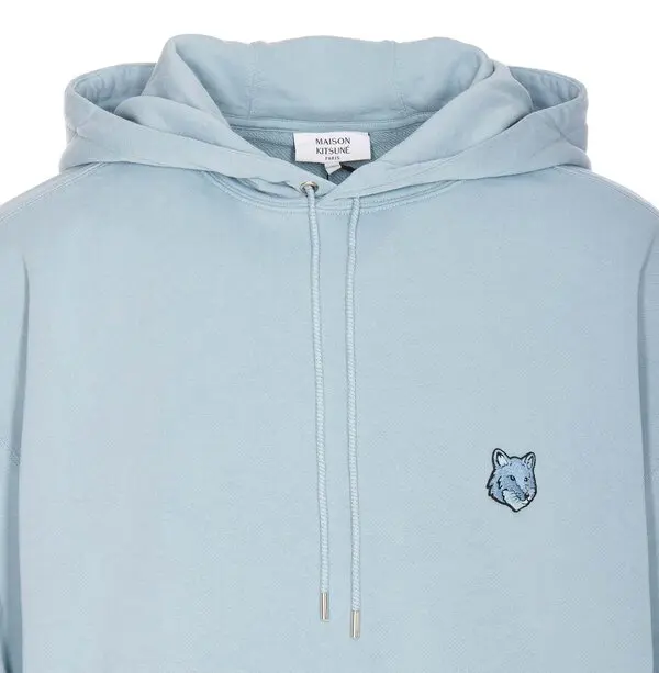 Maison Kitsuné Bold Fox Head Patch Drawstring Hoodie