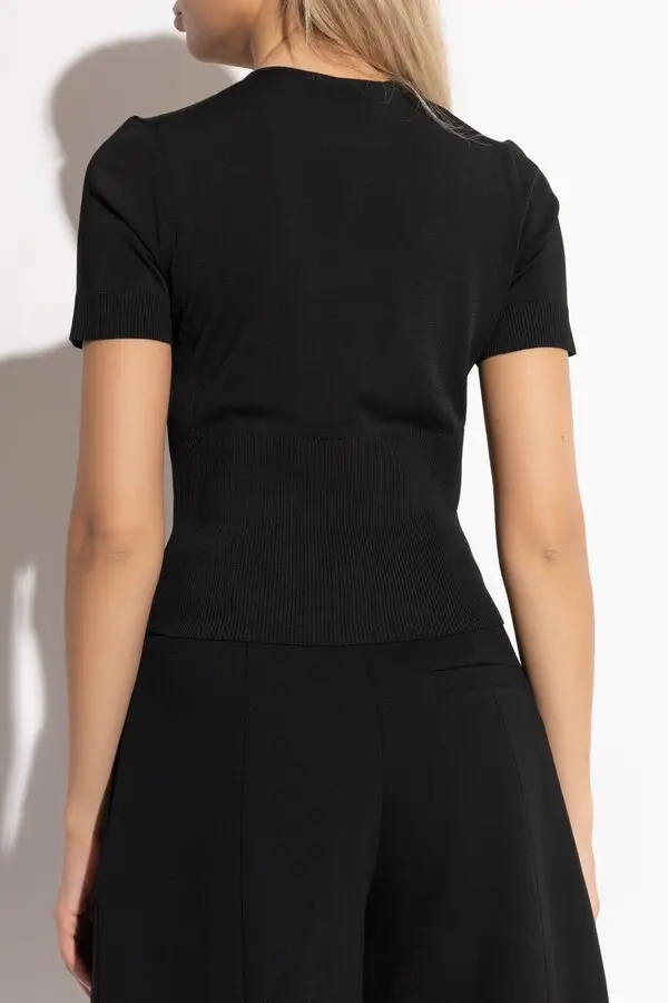 Jacquemus Le Haut Pralù Cropped Knit Top