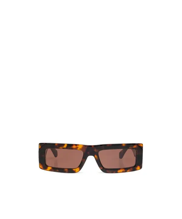 Off-White Laurel Rectangle Frame Sunglasses - Brown
