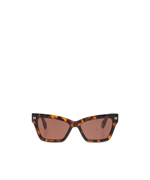 Off-White Cincinnati Rectangular Frame Sunglasses - Brown