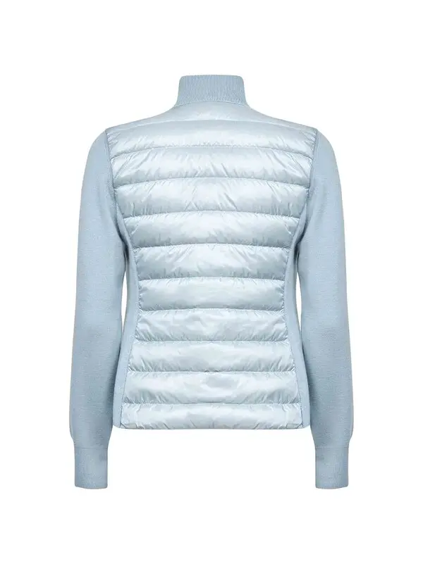 Moncler High-neck Padded Jacket - Light Blue